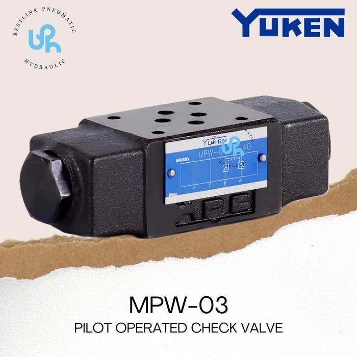 Jual MPW-03 YUKEN MODULAR PILOT OPERATED CHECK VALVE HYDRAULIC ...