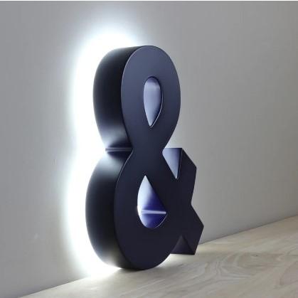 Jual Huruf Timbul Letter Sign Plat Besi Galvanis Custom 3D+Lampu LED ...