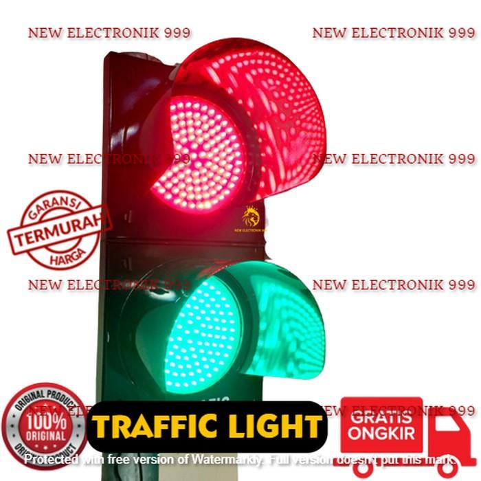 Jual LAMPU LALU LINTAS LED / TRAFFIC LIGHT LED 30CM 2 LAMPU RG ...