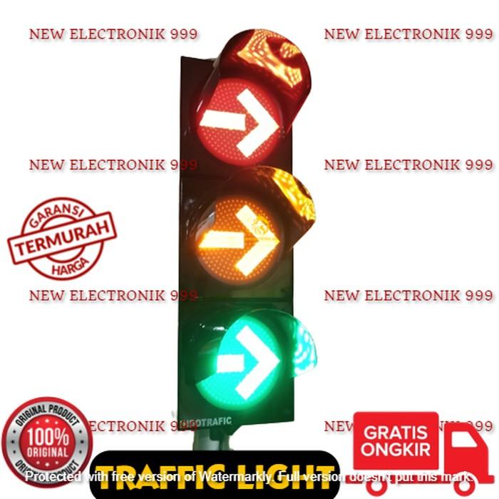 Jual LAMPU LALU LINTAS LED GAMBAR PANAH TRAFFIC LIGHT LED 30CM 3 LAMPU ...