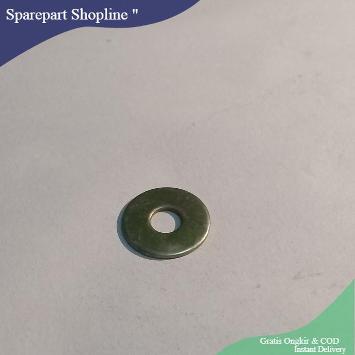 Jual Ring Bulat 10 Plat M6 Diameter Baut 6mm 06mm Gepeng Pelat Besi ...