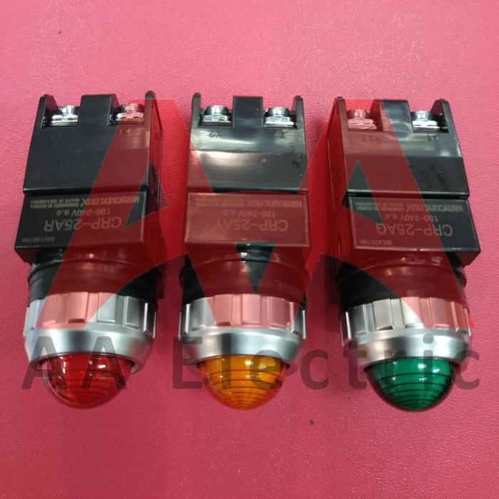 Jual Pilot Lamp 25mm CRP-25AR | CRP-25AY | CRP-25AG | 220V Merk ...