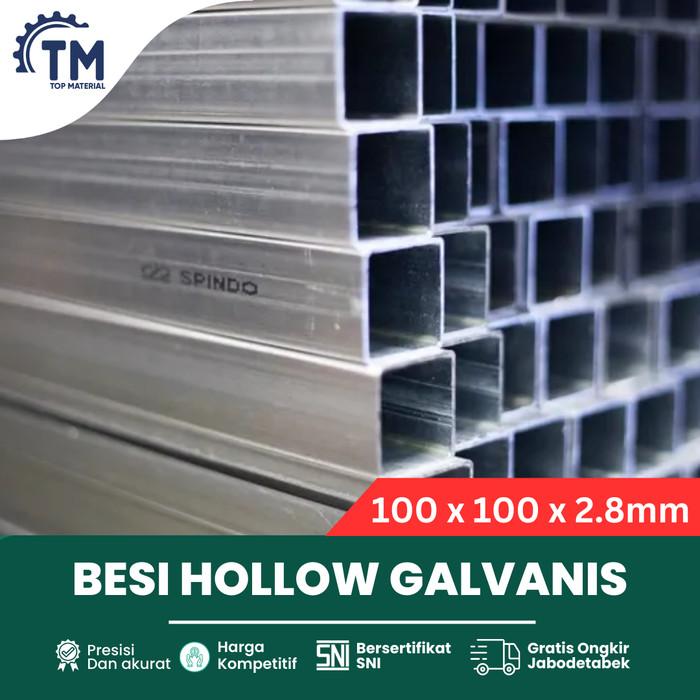 Jual Besi Hollow Galvanis 10x10 cm / 100 x 100 Tebal 2.8mm Panjang 6 M ...