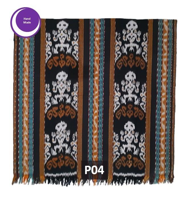 Jual C»F5 Kain Tenun Ikat Motif Patung Asmat Papua Berbagai Warna 120Cm ...