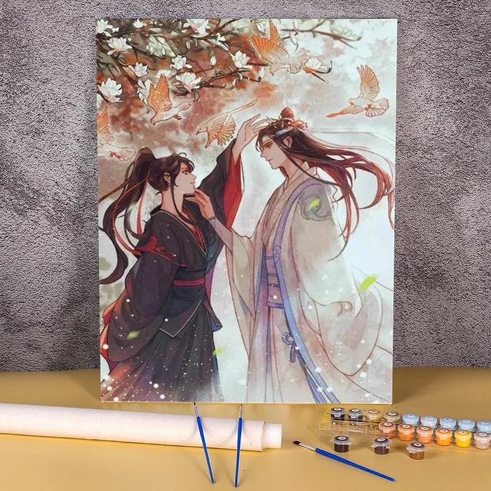 Jual Mo Dao Zu Shi Mewarnai dengan Angka Lukisan Kit Lengkap Cat Minyak ...