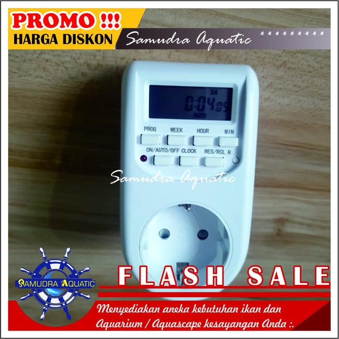 Jual NEW TIMER Otomatis Stop Kontak Aquarium Aquascape, Stop Kontak ...