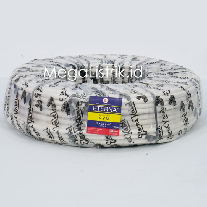 Jual ETERNA KABEL LISTRIK KAWAT PUTIH / NYM 3 X 2.5 MM ( 100 METER ...