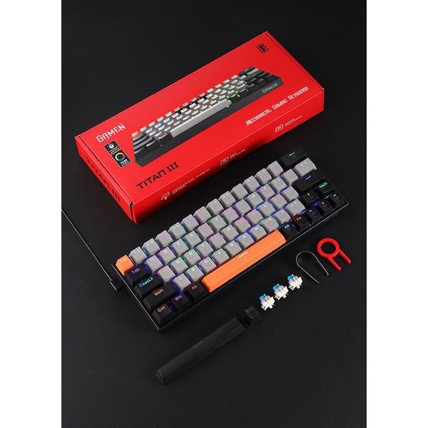 Jual (SERUNI) GAMEN Titan III Mechanical Switch Blue Gaming Keyboard ...