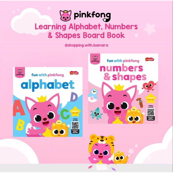 Jual Pinkfong Baby Shark Learning Alphabet Numbers Shapes Board Book ...