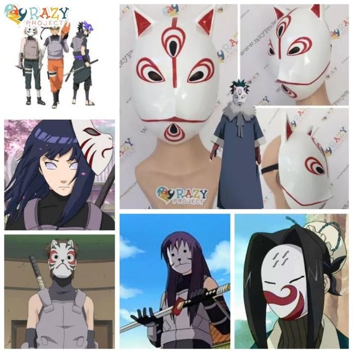 Jual Naruto Anbu Haku Menma Yamato Uzuki Kitsune Topeng Cosplay Anime ...