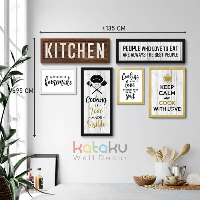 Jual SET HIASAN DINDING DAPUR POSTER DINDING RUANG MAKAN KITCHEN WALL ...