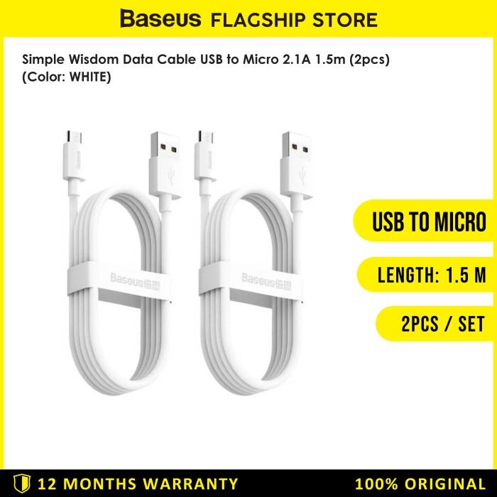 Jual Baseus Simple Wisdom Kabel Charger USB A to Micro (2pcs) - TZCAMZJ ...