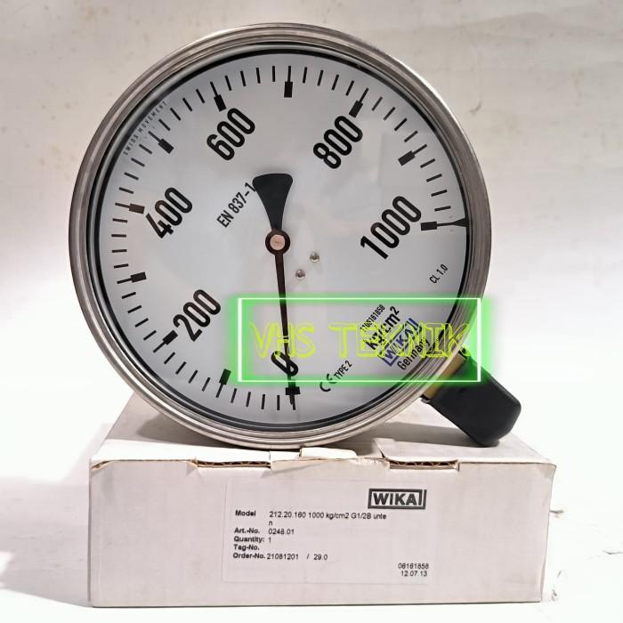 Jual PRESSURE GAUGE WIKA 6 INCH 1000 KG ASLI GERMANY Best - Kota ...