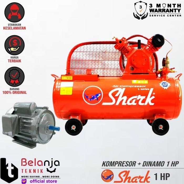 Jual Shark Mesin Kompresor Udara 1 Hp Dinamo Motor 1 Hp Air Compressor ...