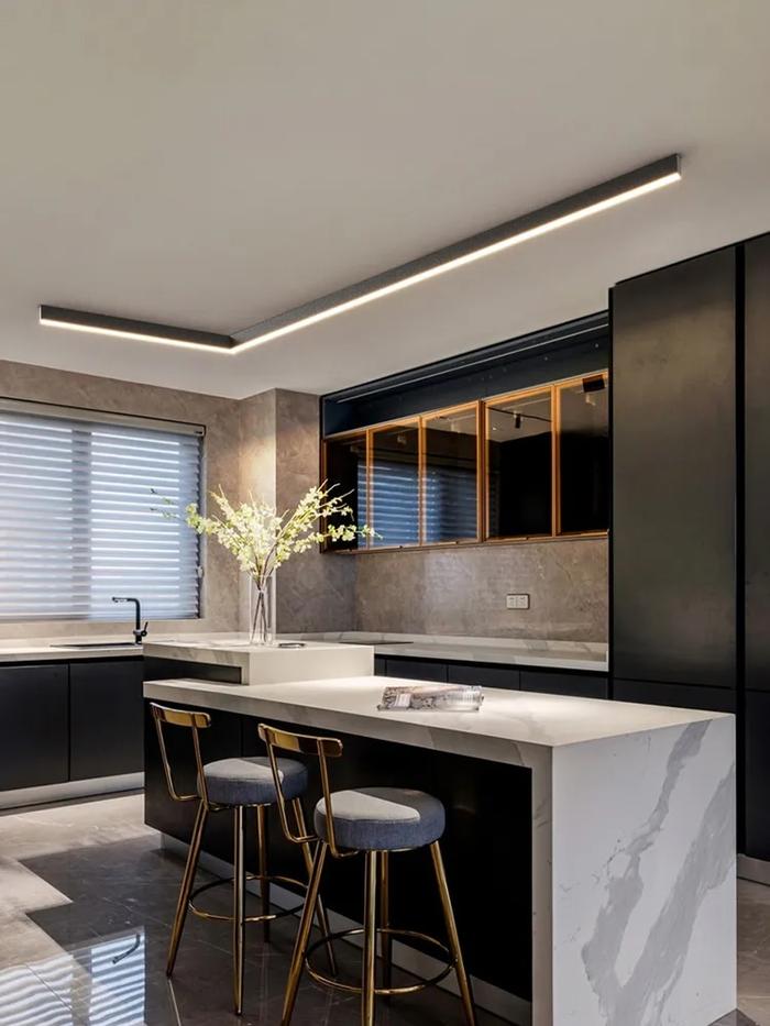 Jual . Surface Mounted Ceiling Linear Light Minimalist Long Strip Led ...