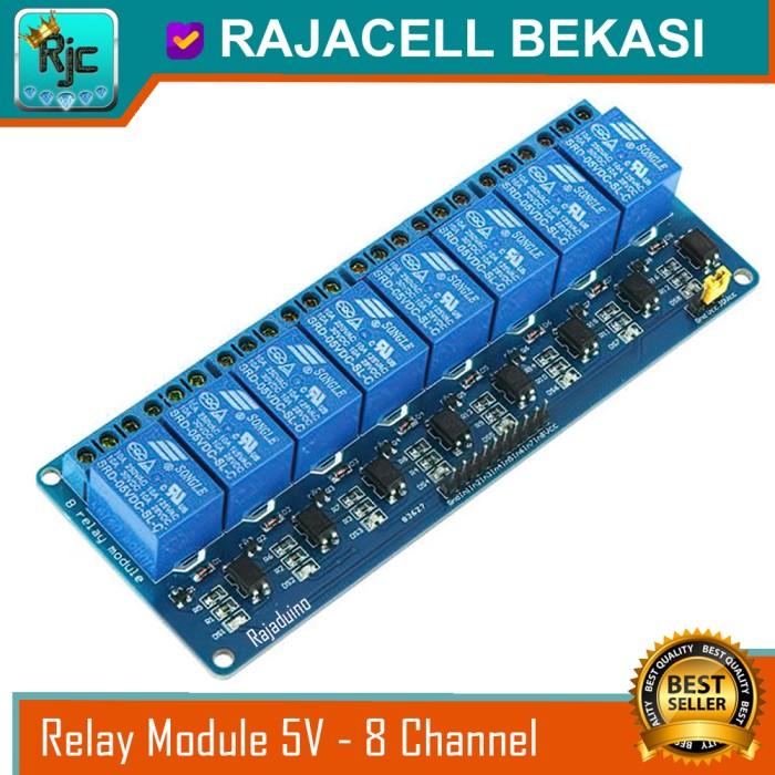 Jual New Relay Module 8 Channel 5V For Arduinoo ( Best Quality ) - Kota ...