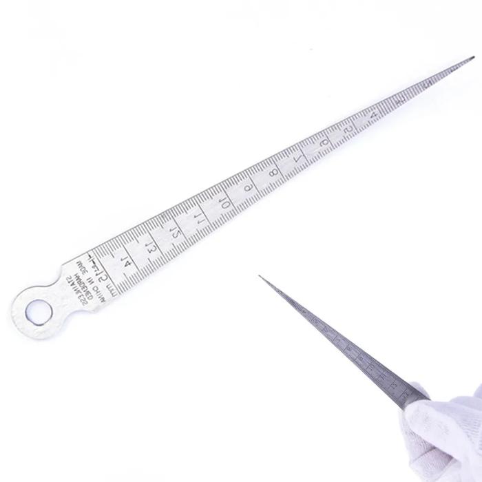 Jual Stainless Steel Taper Gauge Feeler Gap Hole Measuring Tool - Kota ...