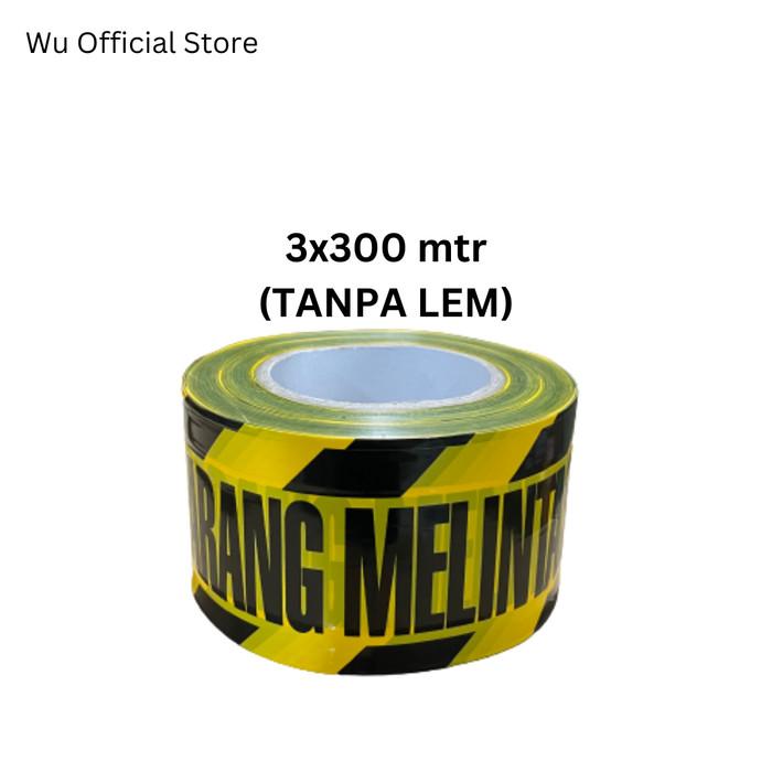 Jual Barricade Line/Police Line/Safety Line 3"x300m DILARANG MELINTAS ...