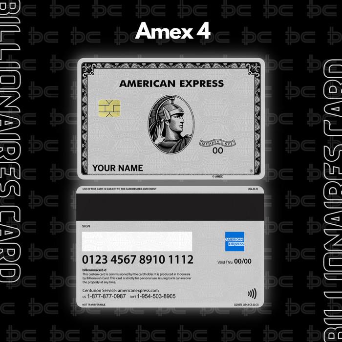 Jual Custom Metal ATM Debit Credit Card (Bukan Skin Card) Amex Version ...