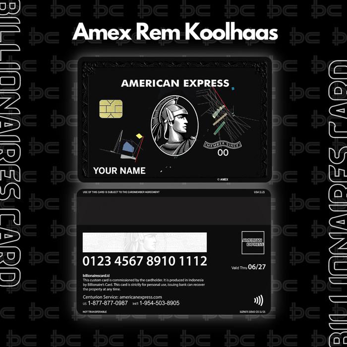 Promo Custom Metal ATM Debit Credit Card (Bukan Skin Card) Amex Version ...