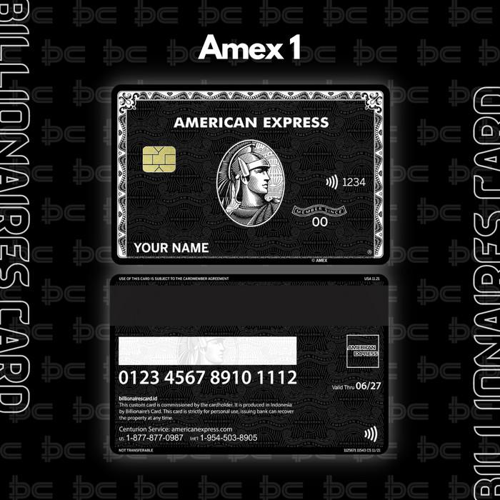 Jual Custom Metal ATM Debit Credit Card (Bukan Skin Card) Amex Version ...