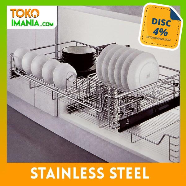 Jual Rak Piring Dan Mangkuk Tarik Stainless Vitco 90cm XC 29090 - Kota ...