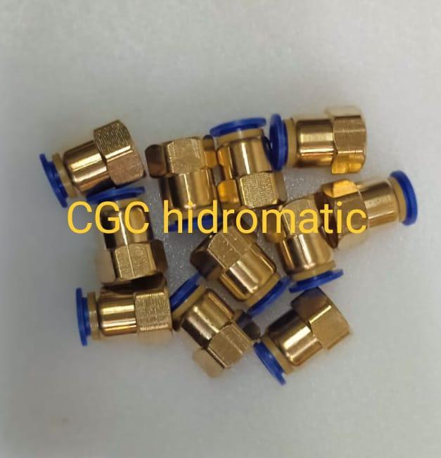 Jual MPCF 16-02 FITTING LURUS PNEUMATIC FEMALE SELANG 16MM DRAT 1/4 ...