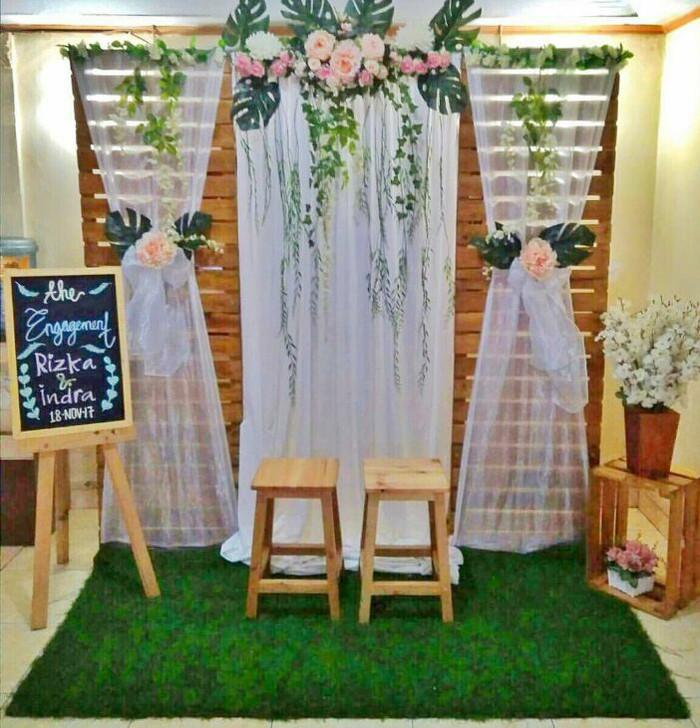 Jual WEDDING BACKDROP KAYU JATI BELANDA RUSTIC WOODEN WEDDING BACKDROP ...