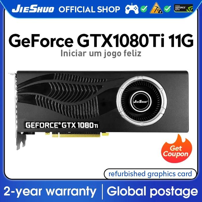 Jual NVIDIA JIESHUO Video Graphics Card GTX 1080TI 11G Turbo 352bit ...