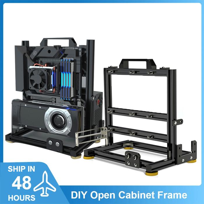 Jual Mini ITX MATX ATX Gamer Cabinet,MOD Desktop PC Case Open Frame ...