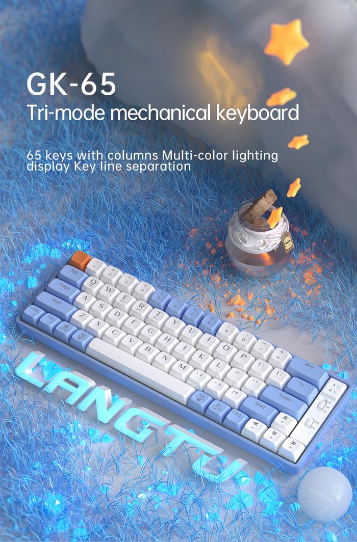 Jual Langtu Gk65 Wireless Mechanical Keyboard Bluetooth & Hotswap ...