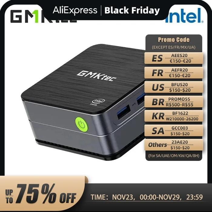 Jual GMKtec G2 Mini PC Windows 11 Pro Alder Lake N100 Intel 12th DDR5 ...