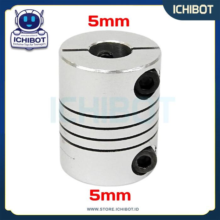 Jual 5-5 Flexible Coupling 5mm to 5mm 3D Printer Stepper CNC Shaft ...