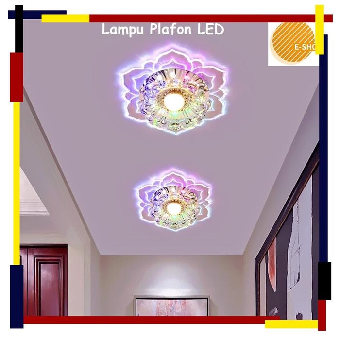 Jual Lampu Plafon LED 220V Bentuk Kotak Kristal Modern Untuk Ruang ...