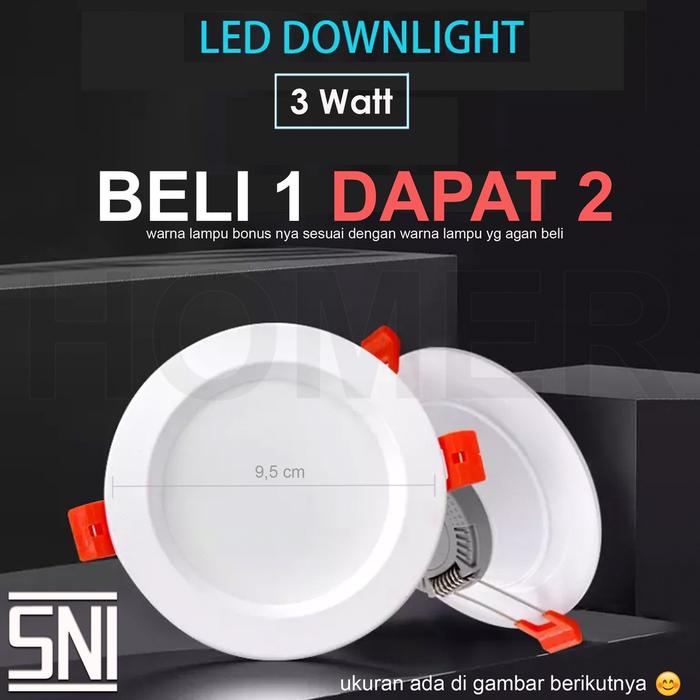 Jual Lampu Downlight LED SNI lampu donlet plafon tanam panel inbow ...