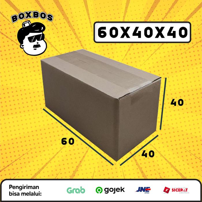 Jual KARDUS BOX uk 60x40x40 CM Kotak Packaging Corrugated SHEET POLOS ...