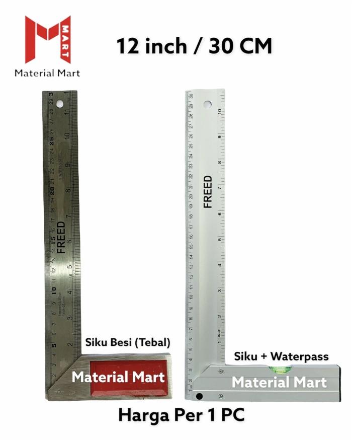 Jual Penggaris Ukur Sudut | Siku Tukang 30CM Alat Ukur Meteran Pasekon ...
