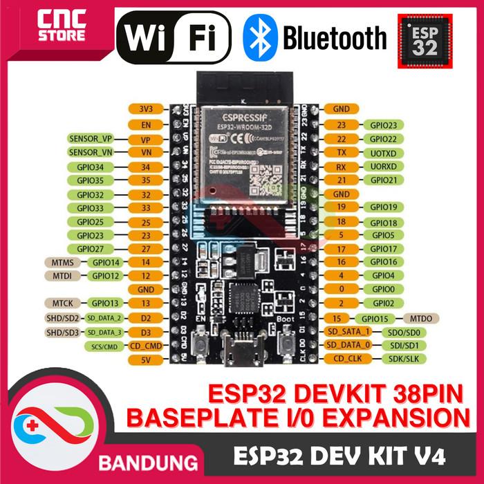 Jual terhemat esp32 devkitc v4 wroom-32d wifi bluetooth development plus - Kota Serang - blacnks ...