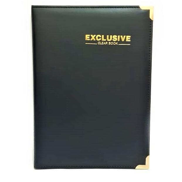 Jual Map Penyimpanan Dokumen Ijazah 40 Lembar Folio F4 Hitam Pvc ...