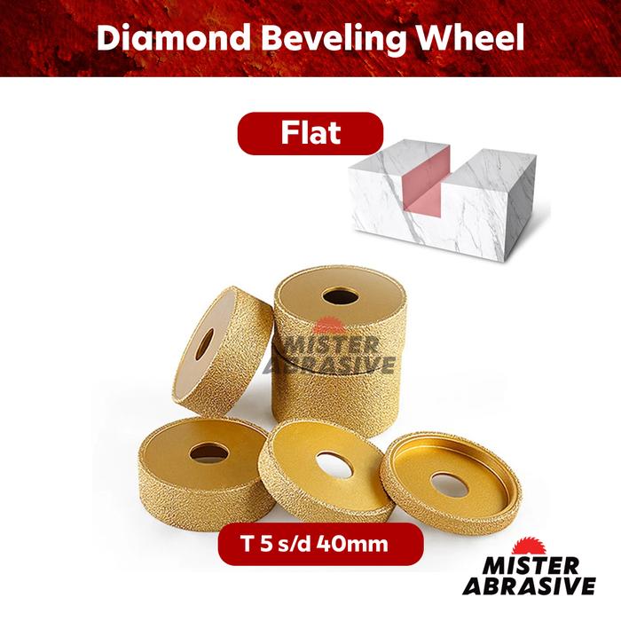 Jual Diamond Grinding Wheel Bevel Mata Gerinda Pinggul Profil Batu ...