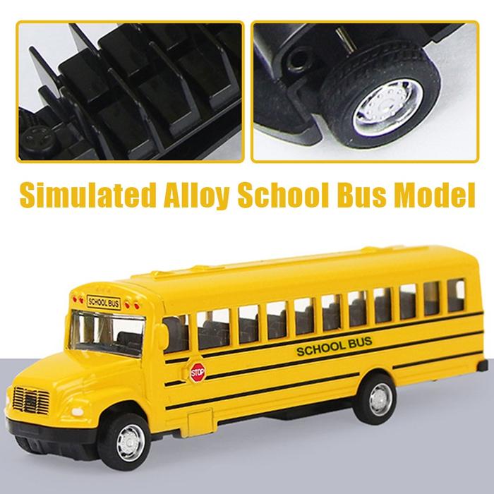Jual Mainan Anak Diecast Bus Sekolah School Bus Panjang 14 Cm Di Seller ...