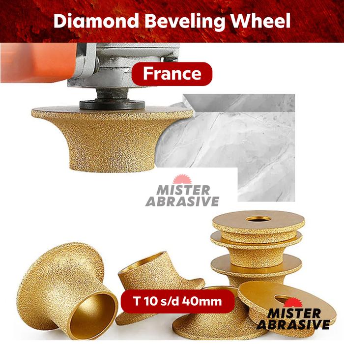 Jual Diamond Grinding Wheel Bevel Mata Gerinda Pinggul Profil Batu ...