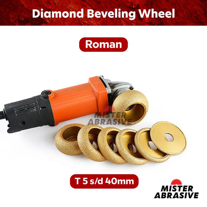 Jual Diamond Grinding Wheel Bevel Mata Gerinda Pinggul Profil Batu ...