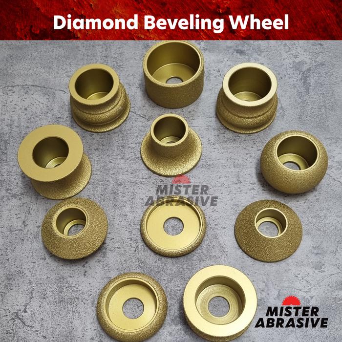 Jual Diamond Grinding Wheel Bevel Mata Gerinda Pinggul Profil Batu ...