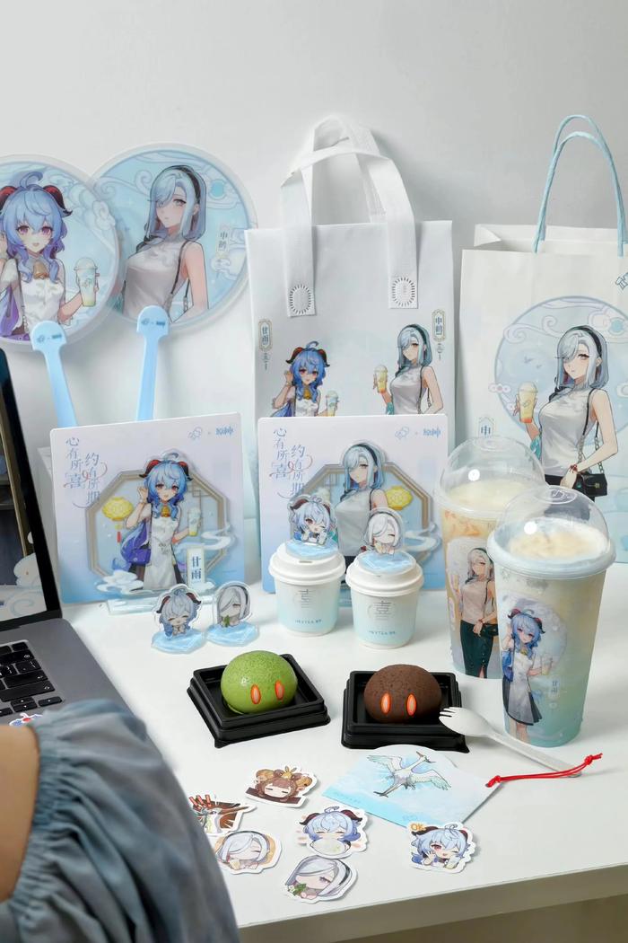 Jual Heytea X Genshin Impact Merch Translucent Fan Stand Clip Plastic ...