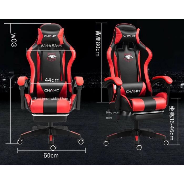 Jual Bangku Gaming Kursi Gaming Chaho Chair Kursi Kerja Hidrolik ...