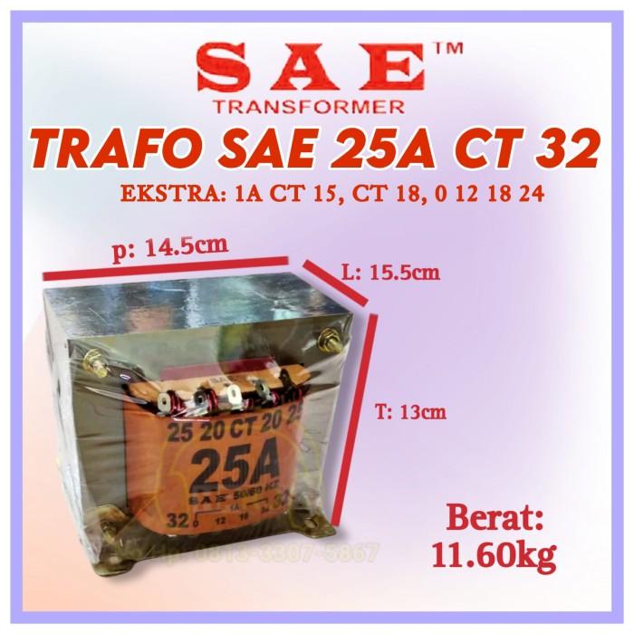 Jual TRAFO TRANSFORMER SAE 25A CT 32 MURNI travo sae 25 amper ct 32v ...