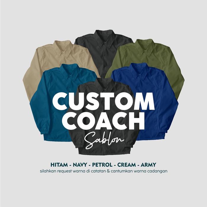 Jual JAKET COACH CUSTOM SATUAN CUSTOM JAKET COACH SATUAN JAKET COACH ...