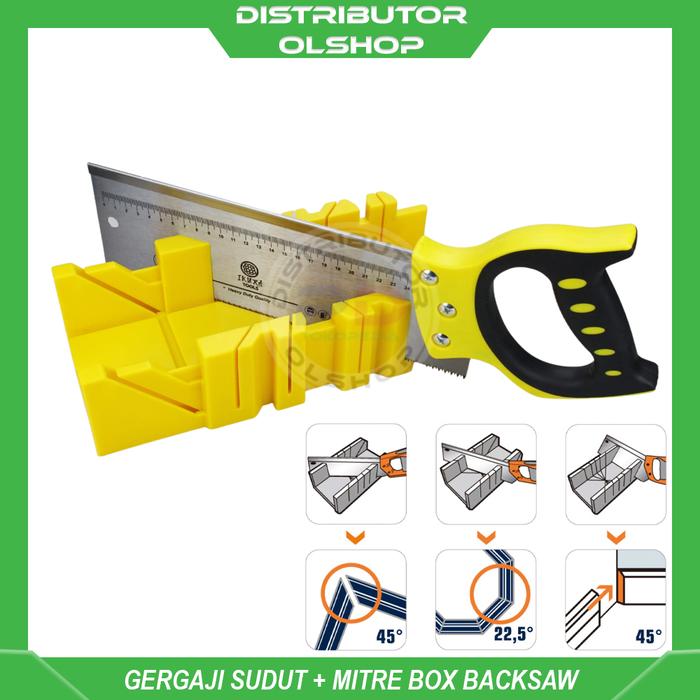 Jual Gergaji Potong Kayu Sudut Ujung Siku Pigura Bingkai Frame Back Saw ...