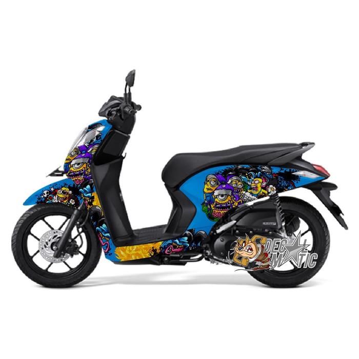 Jual Stiker Full Body Decal Honda Genio Merah Putih Hitam - Minion ...